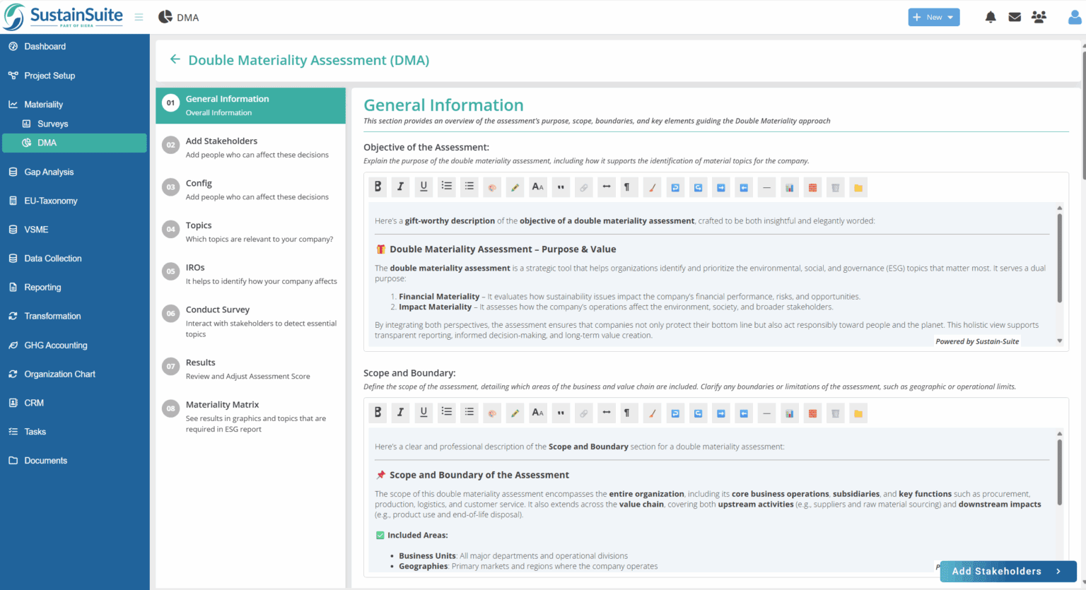 SaaS Integration - Sustain Suite